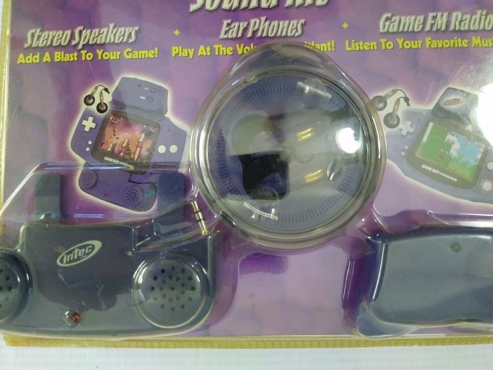Intec Nintendo game Boy Advance Stereo Speakers FM Radio Ear phones | eBay