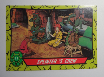 1989 Topps - TMNT Trading Card - No.11 - Splinter's Crew | eBay Australia