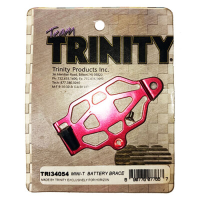 Trinity Products Battery Brace for Team Losi Mini-T 1.0 - Red TRI34054 ...
