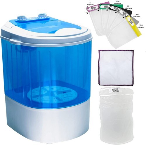 Bubble Magic 5 Gallon Washing Machine + All Mesh Extraction 8 Bag Kit ...