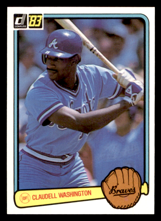 1983 Donruss Claudell Washington Set Break! #249 Atlanta Braves | eBay