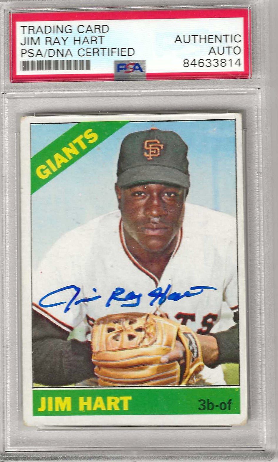 JIM RAY HART PSA DNA SIGNED 1966 TOPPS CARD GIANTS TOUGH AUTOGRAPH! | eBay