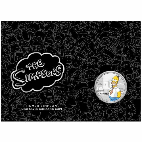2020 Perth Mint The Simpsons Homer Simpson 1/2 oz Silver Colored Coin ...