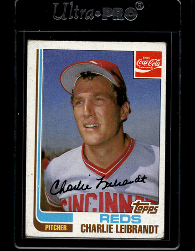 1982 Topps Coca-Cola Cincinnati Reds #14 Charlie Leibrandt | eBay