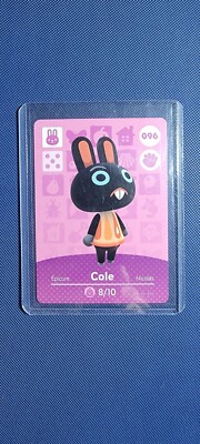 Cole #96 Animal Crossing Amiibo Card Series 1 NEVER SCANNED | eBay