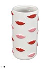 Ceramic Lips Vase Embossed Pink & Red Valentine’s Day NEW | eBay