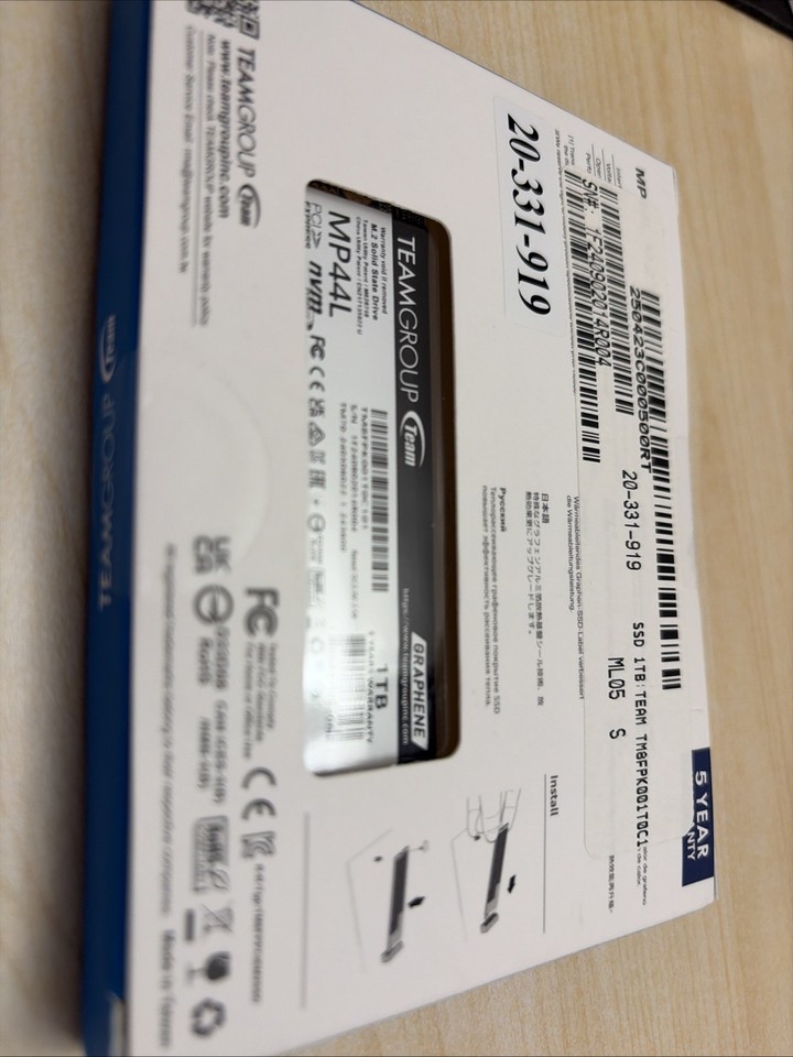 TEAMGROUP MP44L 1TB SLC Cache NVMe M.2 2280 Laptop&Desktop SSD ...