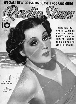 6448-024 Gladys Swarthout Radio Stars magazine cover 6448-024 6448-024 ...