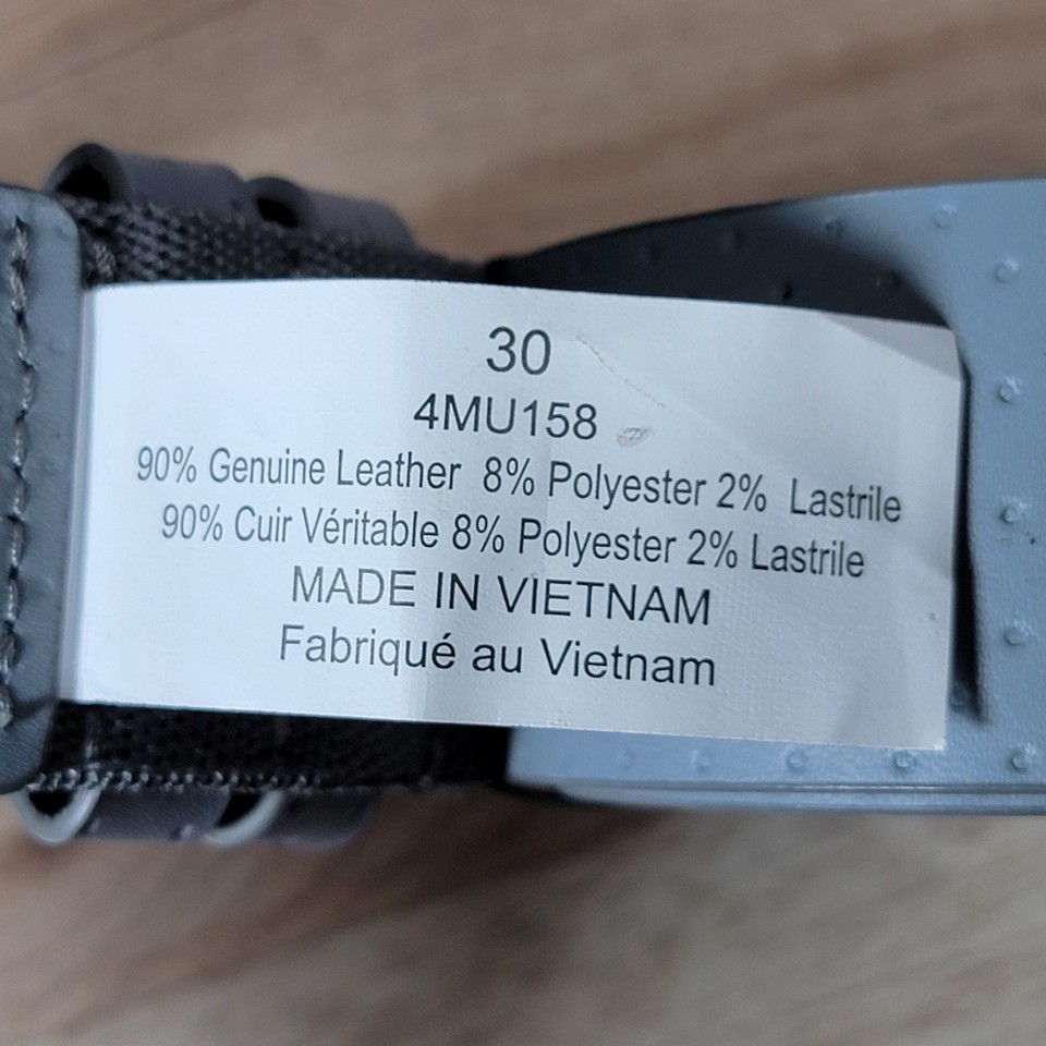 Cuater By Travis Mathew Pilatus Belt Gray Leather 30 Inch Adjustable | eBay