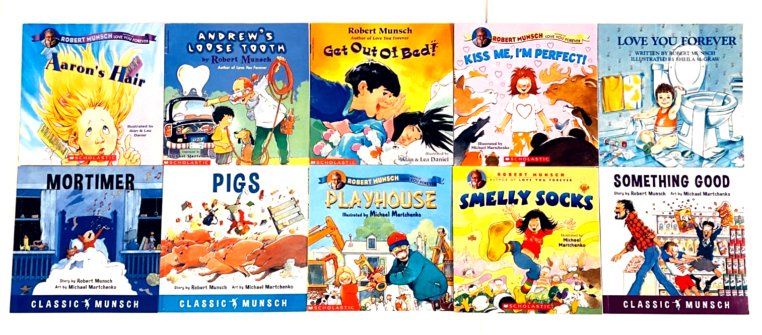 10 Lot Children's Picture Books by Robert Munsch: Love You Forever ...