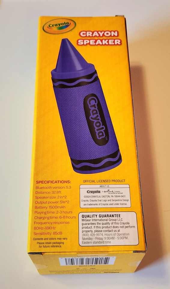 BLUE Crayola Crayon Bluetooth Speaker | eBay