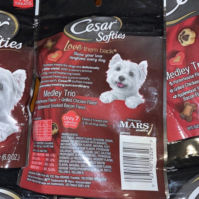 Cesar Softies Medley Trio Dog Treats 6 Oz. 75 for sale online | eBay