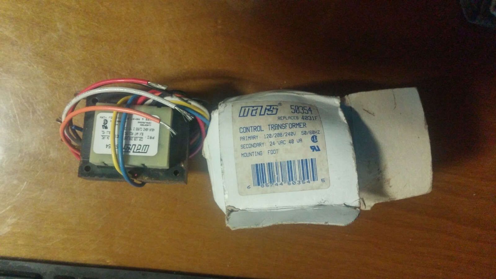 Control Transformer 40VA 24V coil 50354 Mars Jard 4031 Foot Mount 120 ...