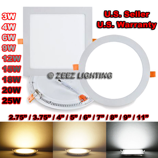 2/3/4/5/6/7/8/9/11-Inch Recessed Lighting Canless LED Ceiling Can Light ...