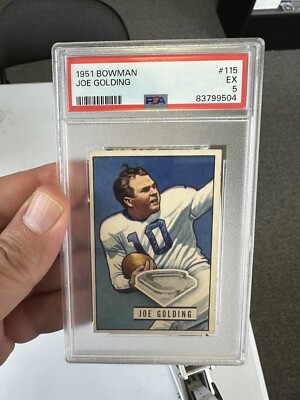 1951 Bowman Joe Golding #115 PSA 5 New York Yanks Set Break Tough ...