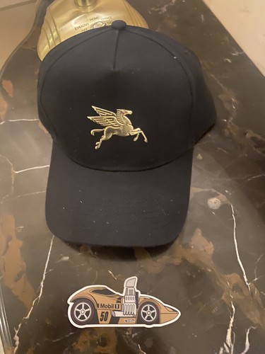 Mobil 1 Hat - Cap “50 Years” Commemorative Hat And Sticker SEMA 2024 | eBay