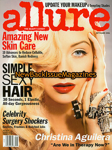 Allure 9/06,Christina Aguilera,Isabeli Fontana,Padma Lakshmi,Carolyn ...