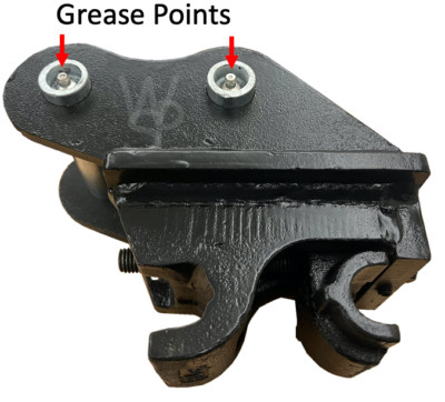 Mini Digger Quick Hitch Manual with Grease Pins 25mm Pins | eBay