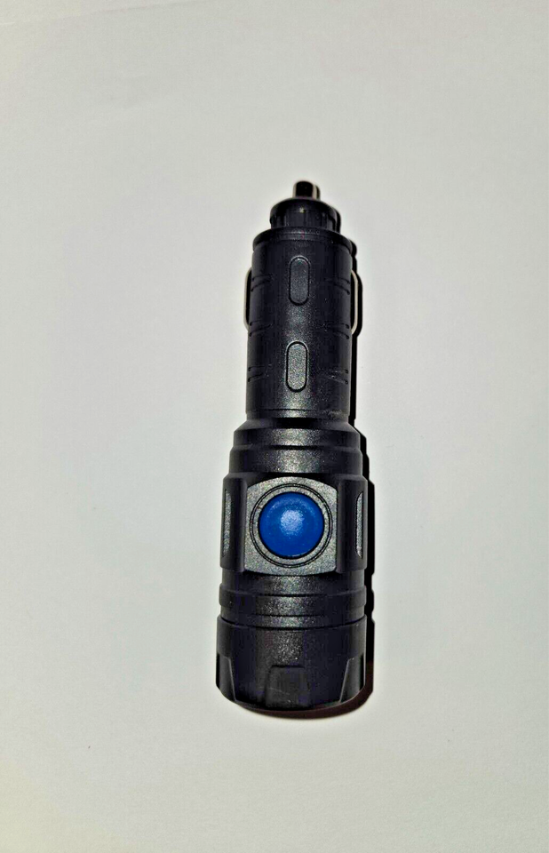 LED Flashlight Compact Mini Bright Car Cigarette Lighter Rechargeable ...
