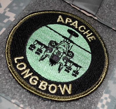 UK BRITISH ARMY AH-64D ATTACK HELICOPTER SHOULDER PATCH: APACHE LONGBOW ...