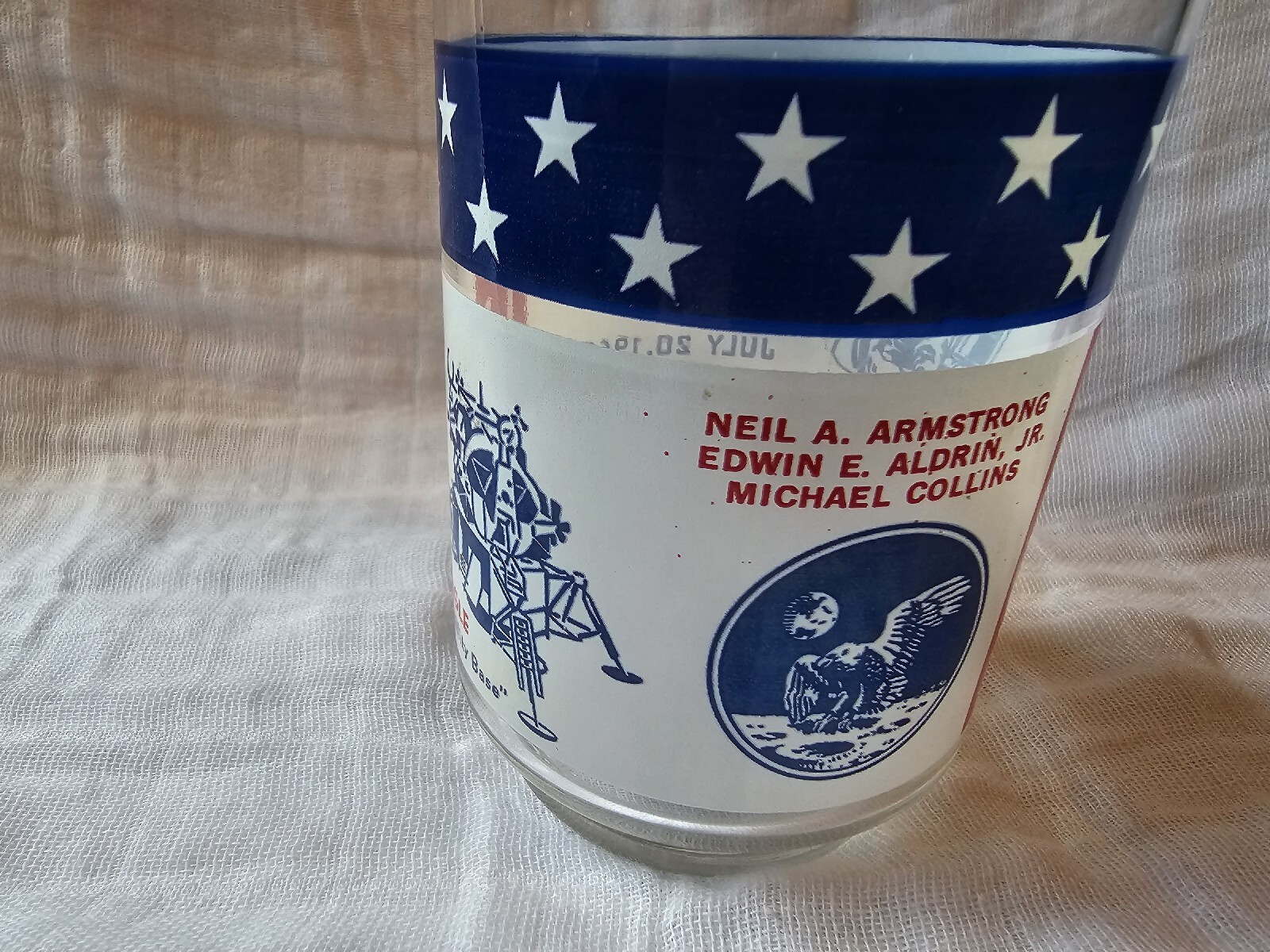 Apollo 11 Collectible 4 inch Drinking Glass "Man On The Moon" July 20 ...