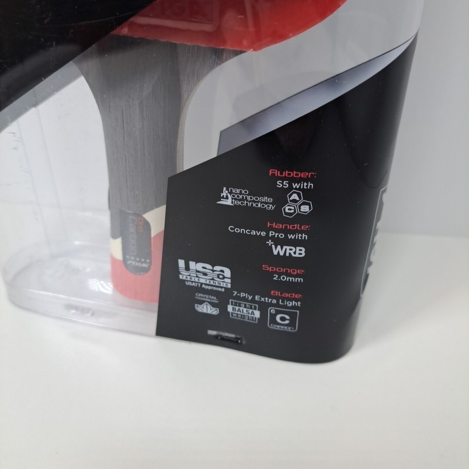 New and Sealed STIGA T1290 Pro Carbon Table Tennis Racket Ping Pong ...