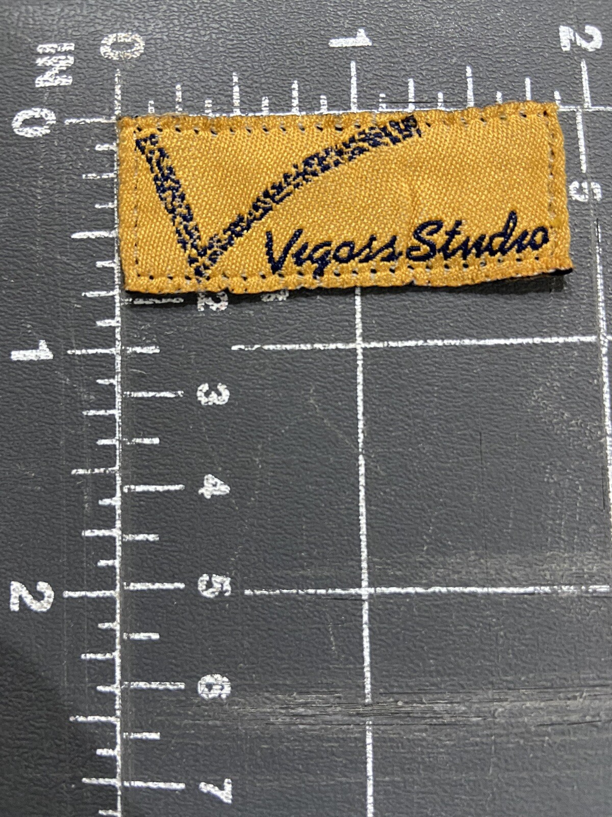Vigoss Studio Brand Logo Patch Tag Denim Blue Jeans Designer Fashion ...