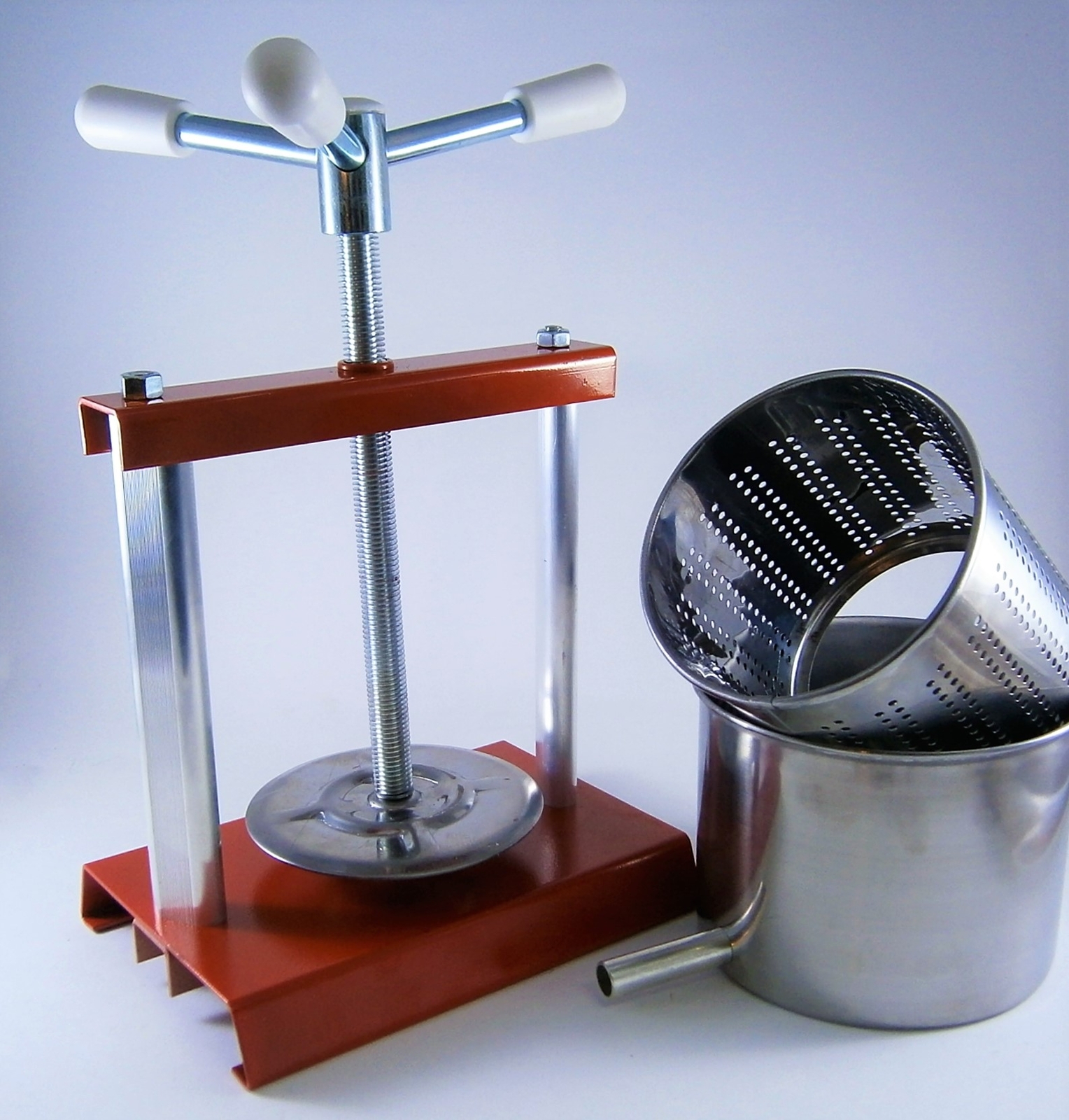Stainless Steel Cheese Press 2L - Fruit Press, Wine Press, Grape Press ...