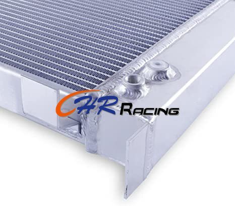 3 ROW aluminum radiator 62MM FOR Ford chopped hot rod w/Chevy 350 V8 ...