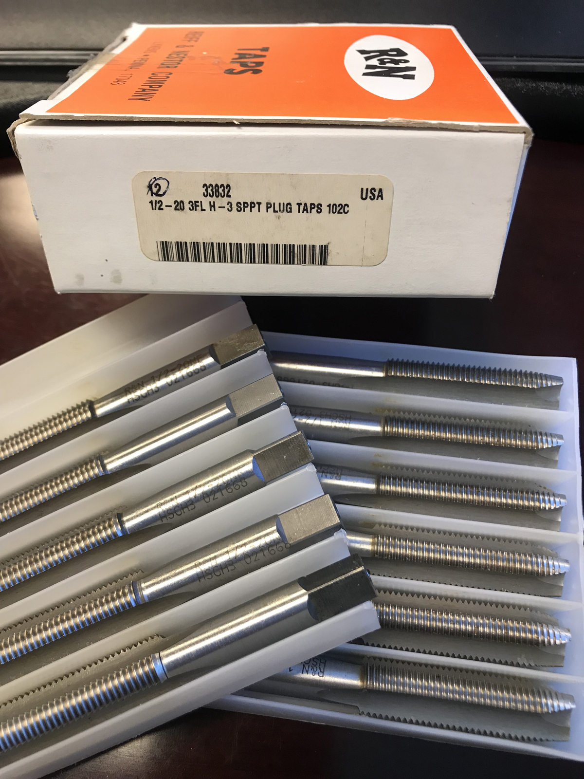R&N Reiff & Nestor 1/2-20 3FL H-3 Spiral Point SPPT Plug Taps | eBay