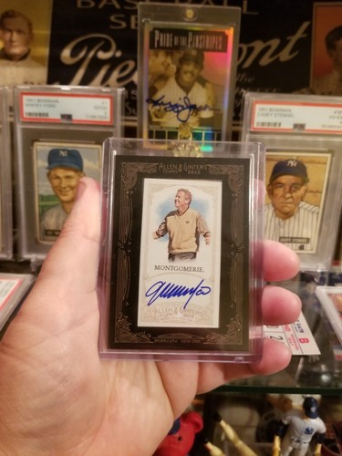 2012 ALLEN & GINTER COLIN MONTGOMERIE GOLFER FULL CERTIFIED AUTOGRAPH ...