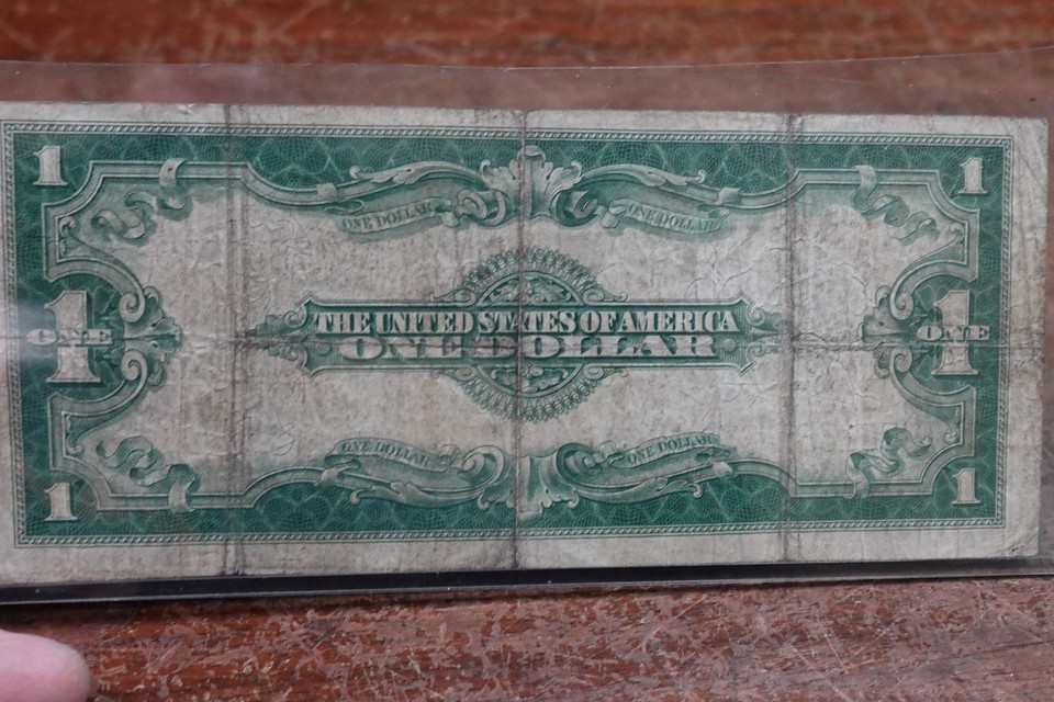 Large Size $1 One Dollar 1923 SILVER CERTIFICATE Horse Blanket Note B ...