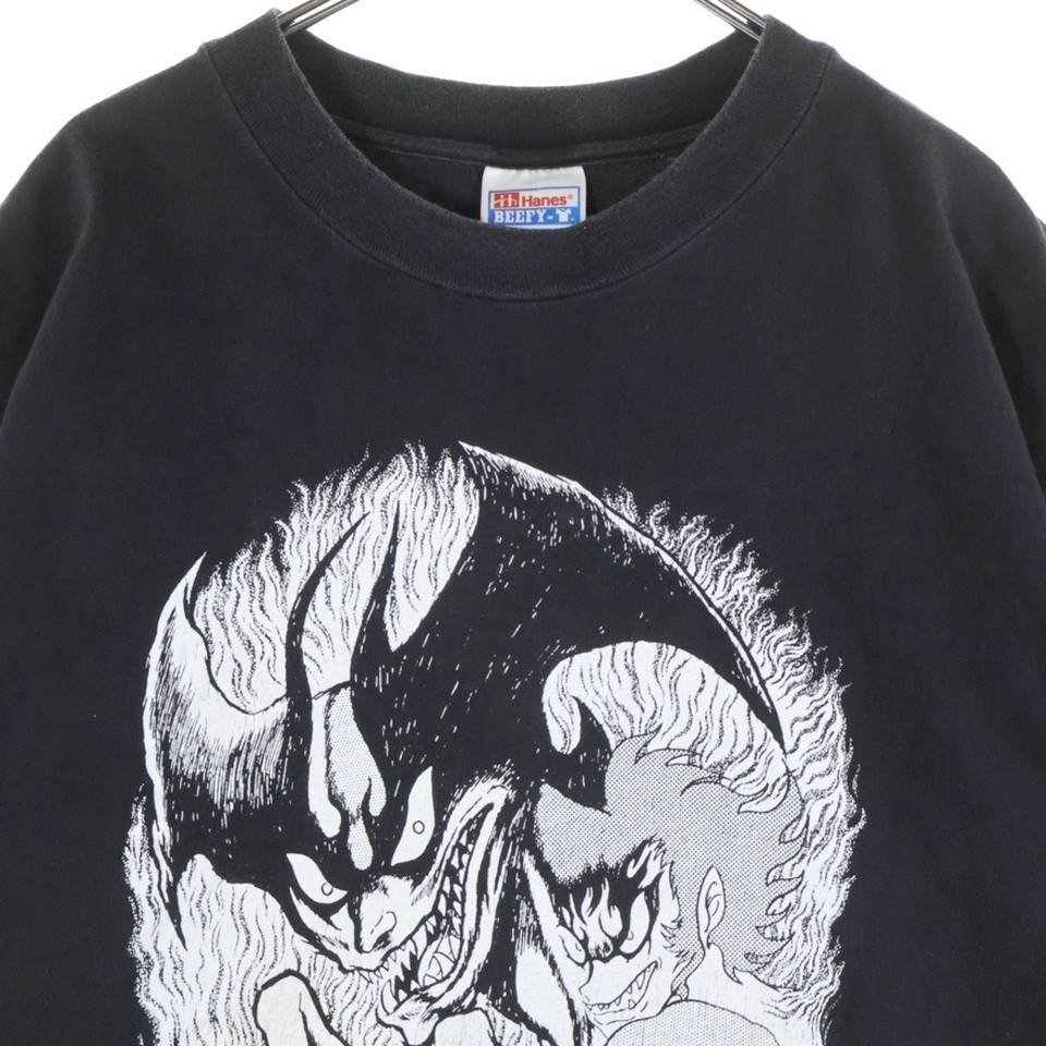 VINTAGE 90s DEVILMAN TEE Devilman Double sided Print Crew Neck Short ...