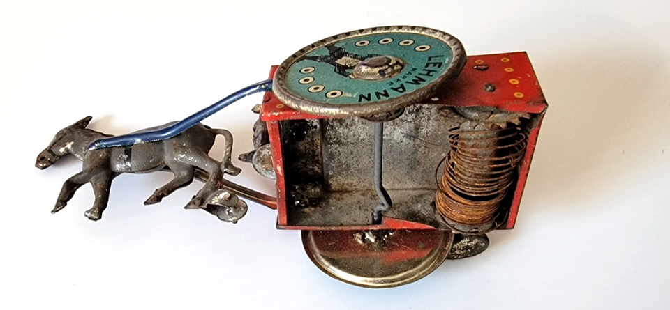 Lehmann NA-OB Tin Donkey Cart 680 1913-38 Wind up Germany | eBay