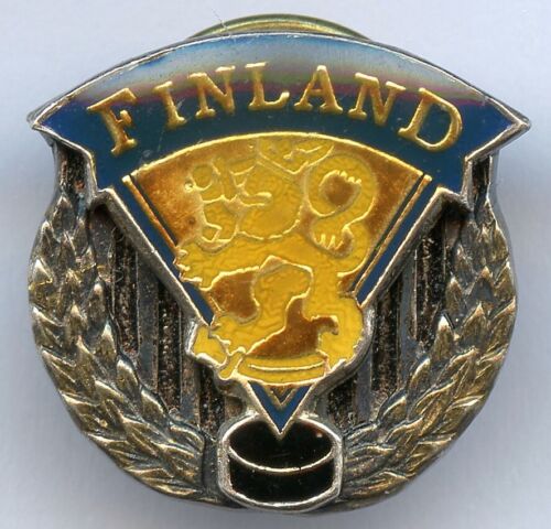 Finland Ice Hockey Federation Silver Badge 16mm !!! | eBay