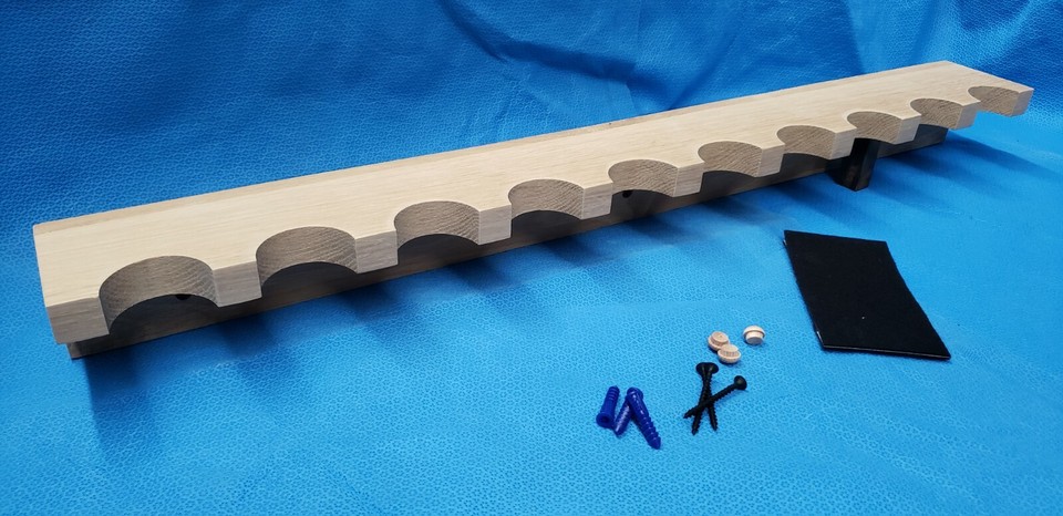 10 gun - wood closet gun rack - solid white oak construction | eBay