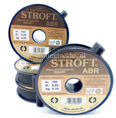 Stroft ABR Low Diameter Monofil Fishing Line - 100m Spools Coarse Game ...