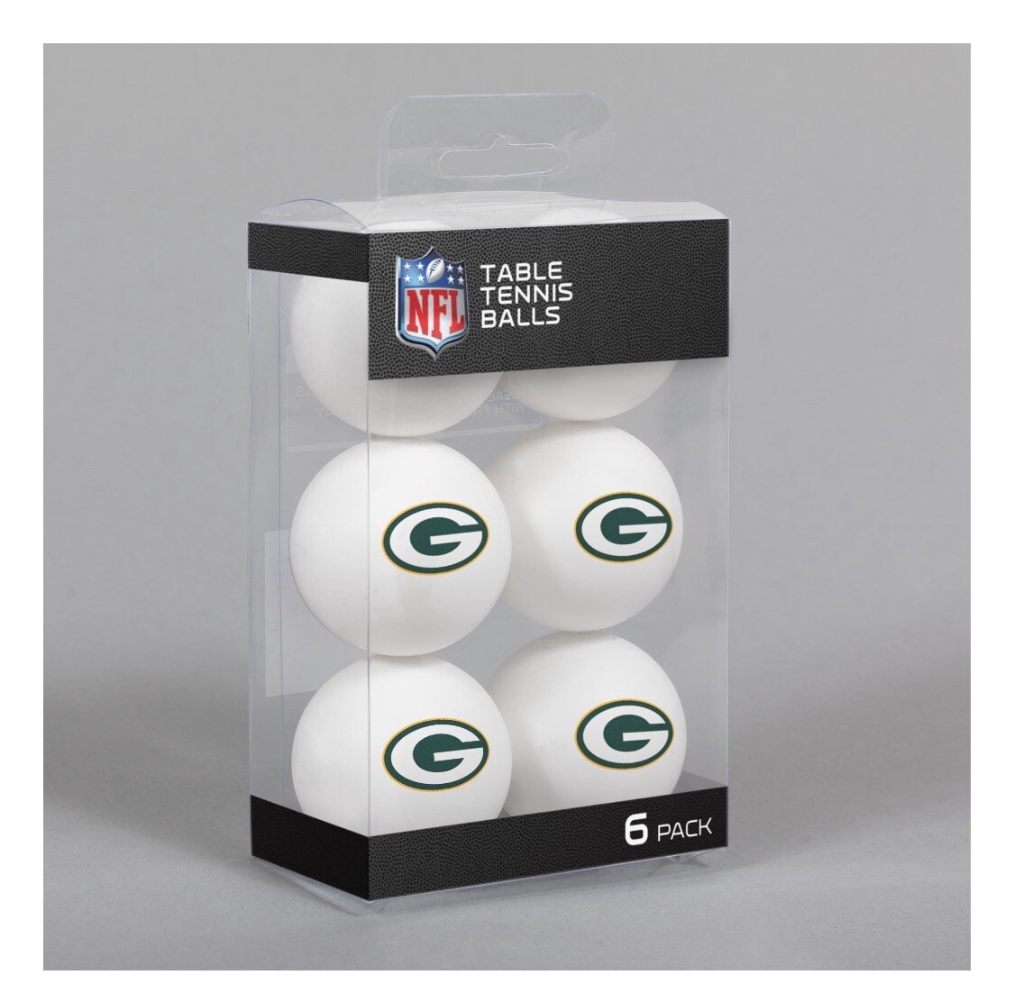 NFL Green Bay Packers Tennis Table Balls, Includes 6 Balls. NEW | eBay