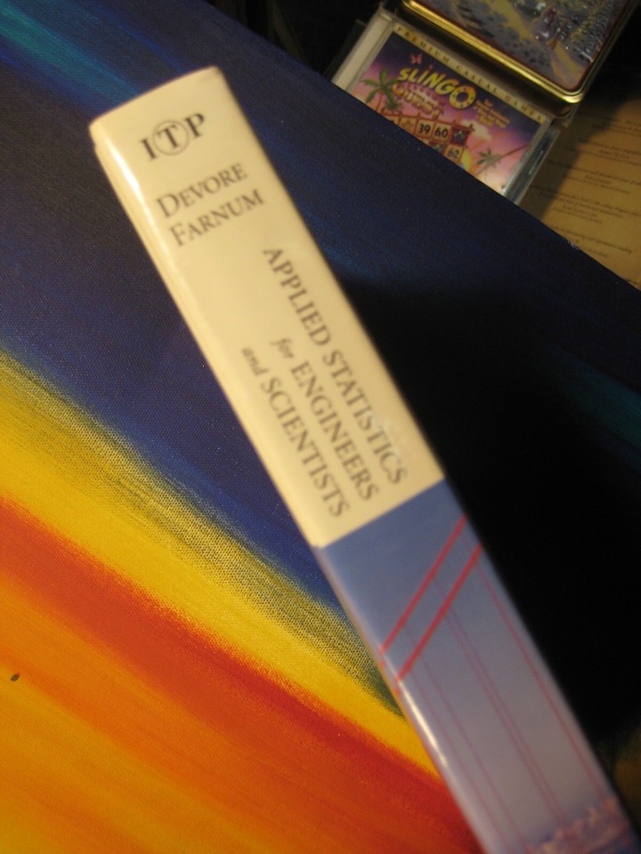 Applied Statistics for Engineers and Scientists Jay DeVore 1999 HC STEM ...