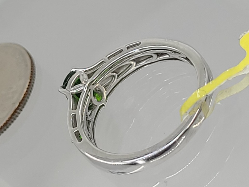 New STS Jewels Sterling 925 9-Stone Chrome Diopside Band Ring Sz 9.75 ...