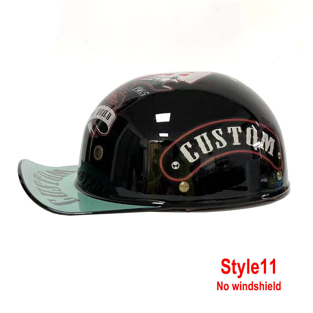 Retro Motorcycle Half Helmet Baseball Cap Scooter Helmet with Colorful ...