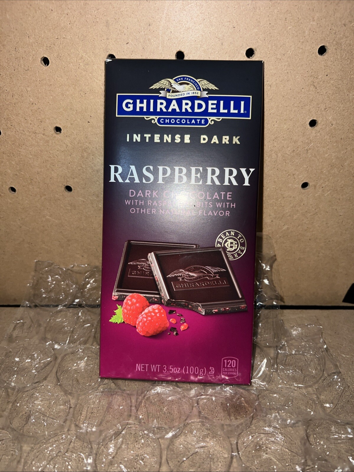 Ghirardelli Intense Dark Chocolate Raspberry Bits 3.5 oz Bar - NEW 1 ...
