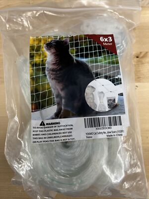 Cat Balcony Rail Net 16.5 x 2.5 Feet Anti Fall Netting PET Balcony Mesh ...