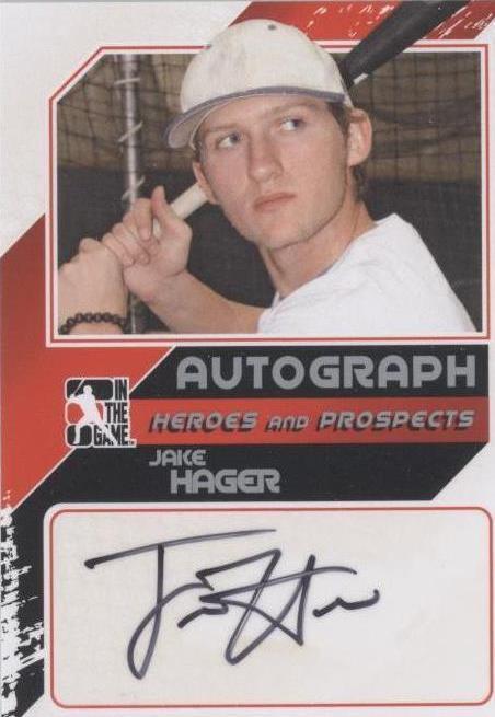 2011 In the Game Heroes and Prospects - Autographs Jake Hager #A-JHA2 ...