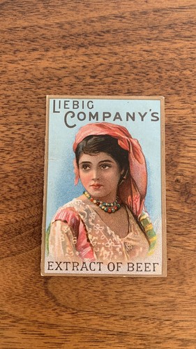 LIEBIG COMPANY`S Extract Of Beef Calendar 1889 Victorian Trade Card | eBay