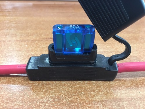 Inline Blade Fuse Holder Maxi 6AWG – 60 AMP Fuse 6AWG 6B&S Wire Heavy ...