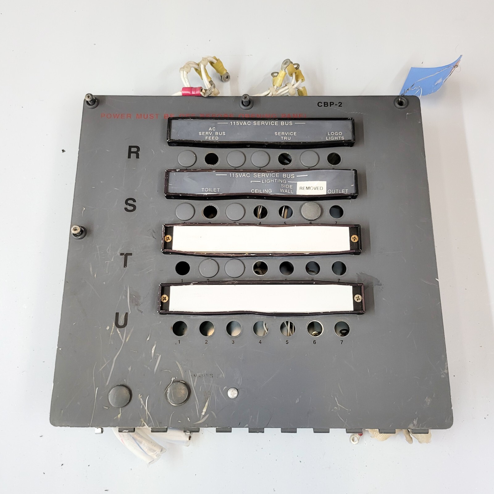 GENUINE ERJ REGIONAL AIRCRAFT CIRCUIT BREAKER PANEL FROM COCKPIT ITEM ...