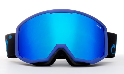 Men's Blue Large Ski Snowboarding Goggles Anti Fog Triple Layered Foam ...