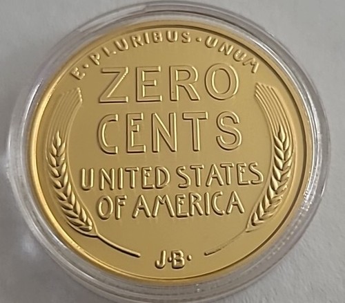 JOE BIDEN ZERO CENTS NOVELTY COIN IN CAPSULE LETS GO BRANDON CREEPY ...