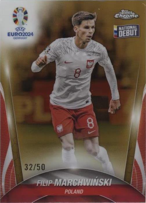2024 Topps Chrome Uefa Euro - Filip Marchwinski #48 Gold Refractor /50 ...